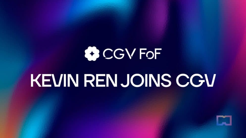 Former Consensus Lab Partner Kevin Ren Joins CGV as Asia Partner and Hong Kong Branch General ...