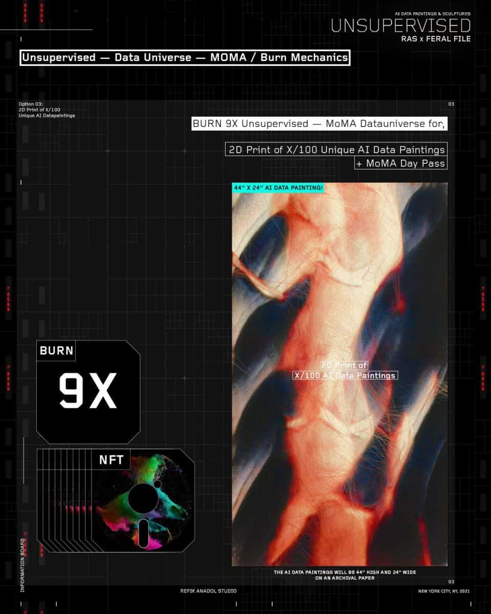 Museum of Modern Art and Refik Anadol Launch NFT Burn Mechanics | Metaverse Post