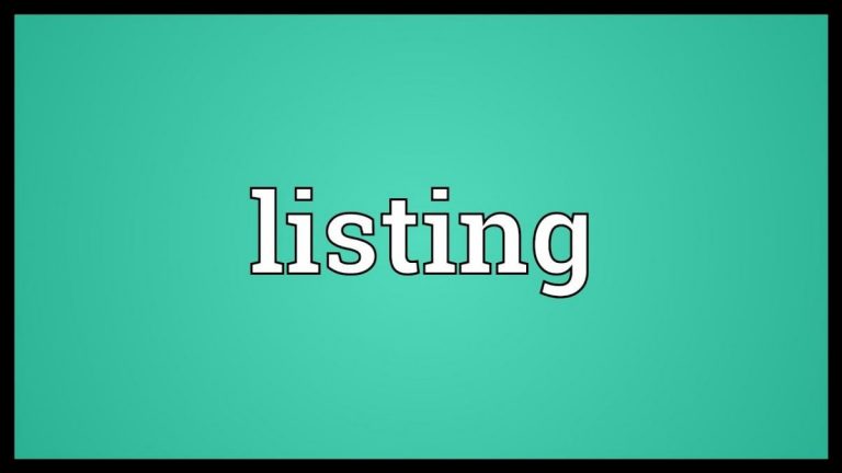 Listing — Explained, Definition and Examples | Metaverse Post