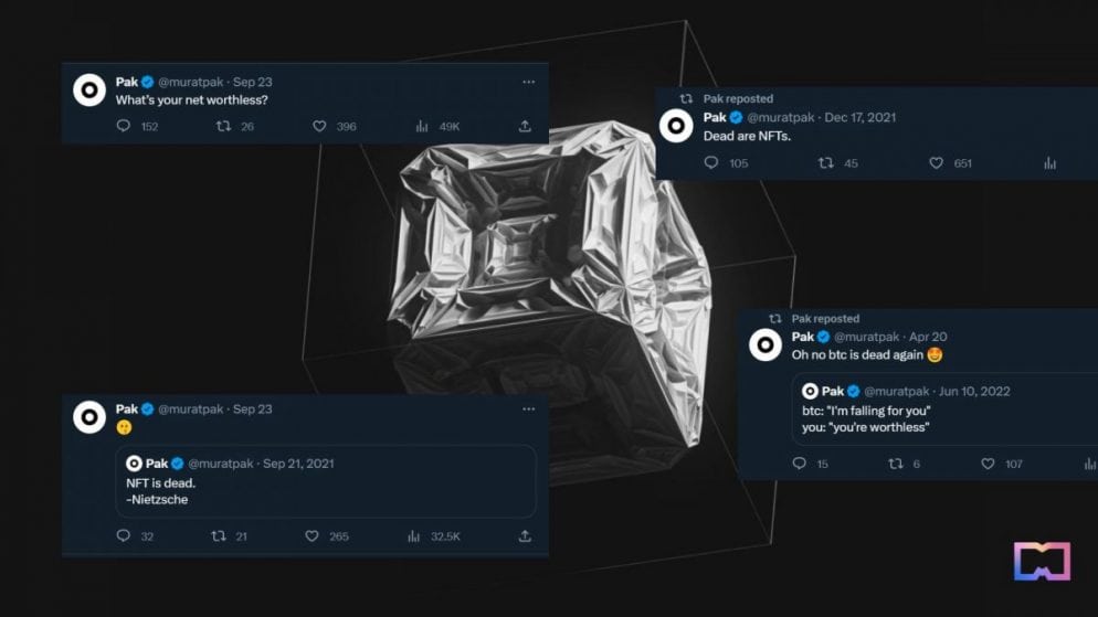 Pak's NFT Empire: Worthless Collections and a Plummeting Token ...