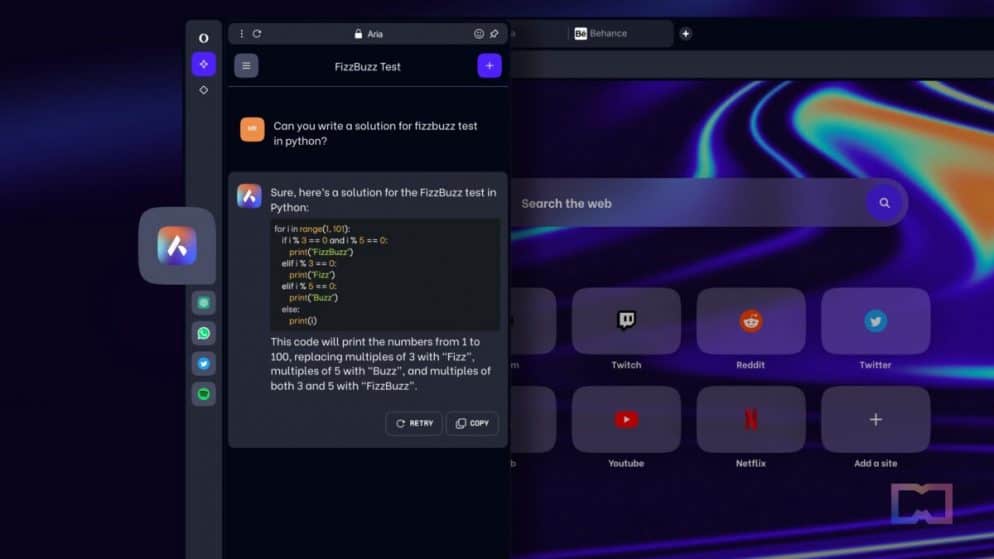 Opera Unveils Aria, New AI in Natively Integrated With Its Web Browser ... Opera Unveils Aria, New AI in Natively Integrated With Its Web Browser ...