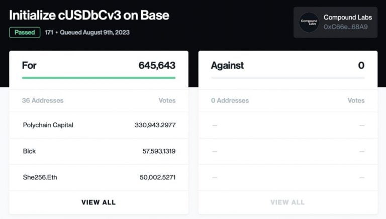 Compound Launches the USDC-BASE Bridge; 0x Swap API Available on Base ...