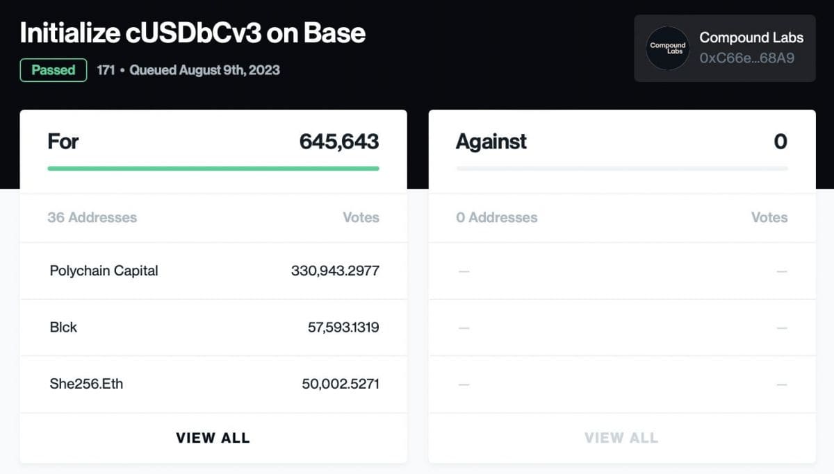 Compound Launches the USDC-BASE Bridge; 0x Swap API Available on Base ...