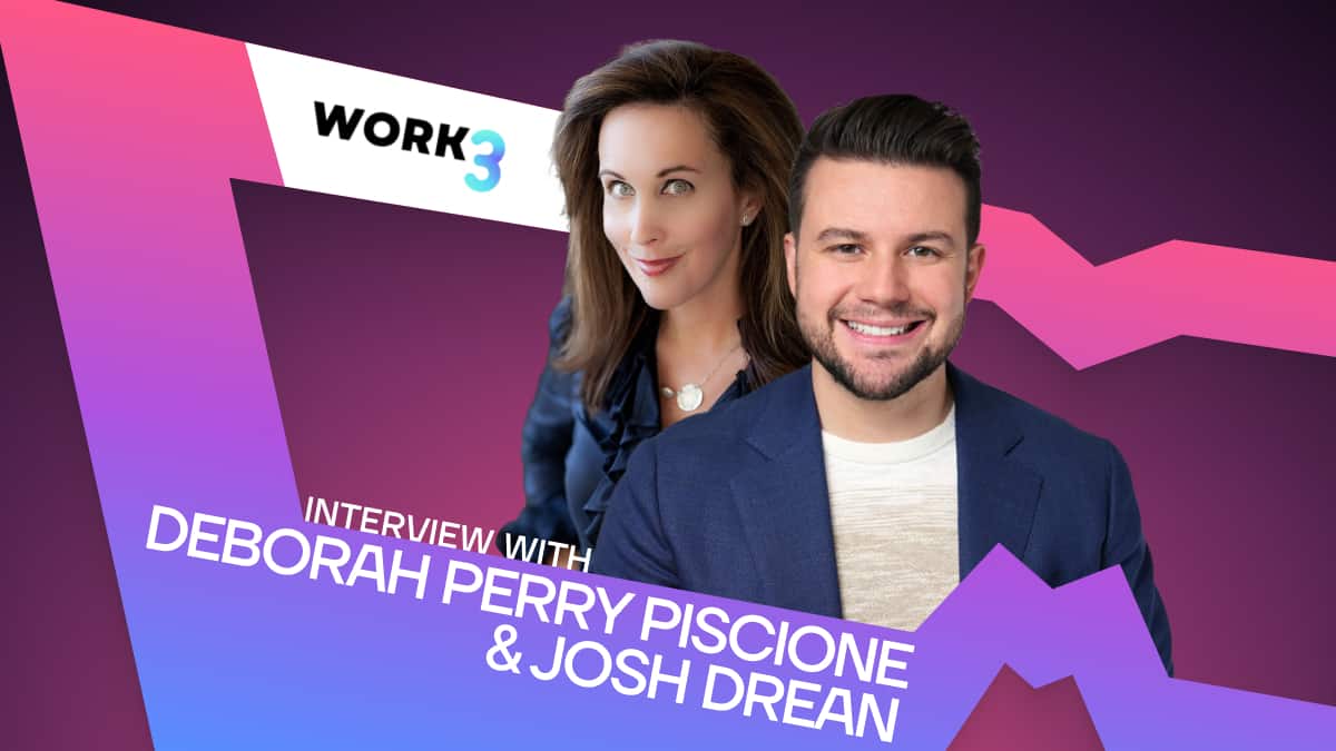 Deborah Perry Piscione und Josh Drean vom Work3 Institute diskutieren ...