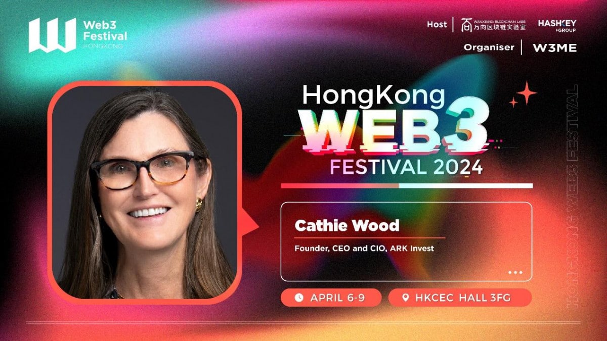 ARK Invest CEO Cathie Wood to Attend Hong Kong Web3 Festival 2024 ...