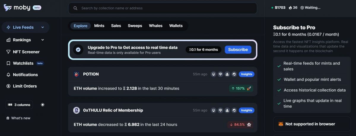 10 Best NFT Trackers to Keep an Eye out on New and Trending NFT ...