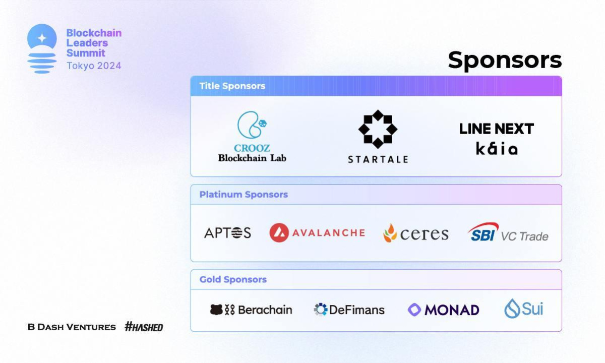 Hashed and B Dash Ventures Name Sponsors for Inaugural Blockchain ...